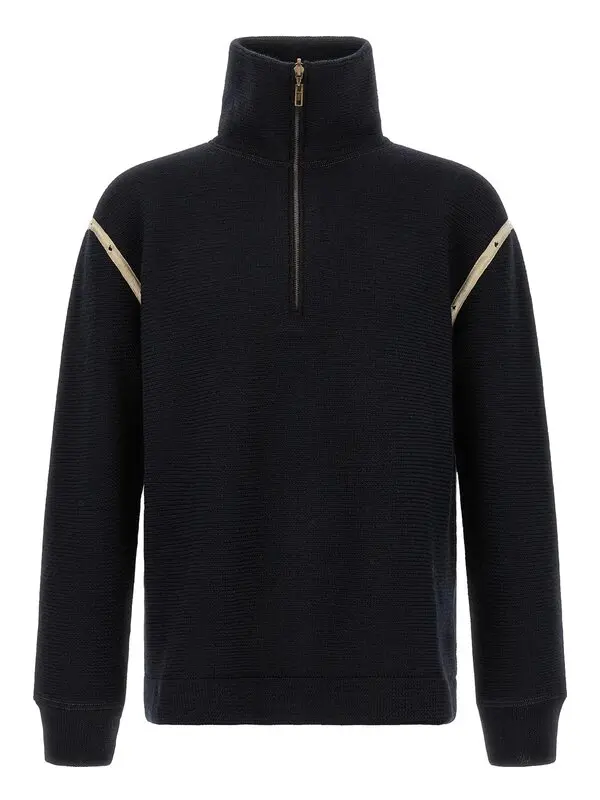MAISON MARGIELA Denim Patch Sweater - Blue