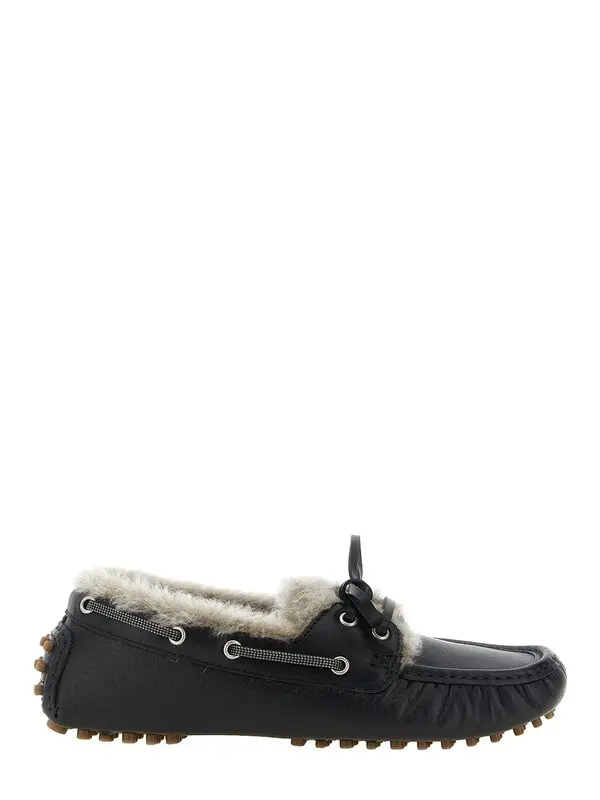 Brunello Cucinelli Monile' Loafers - Black
