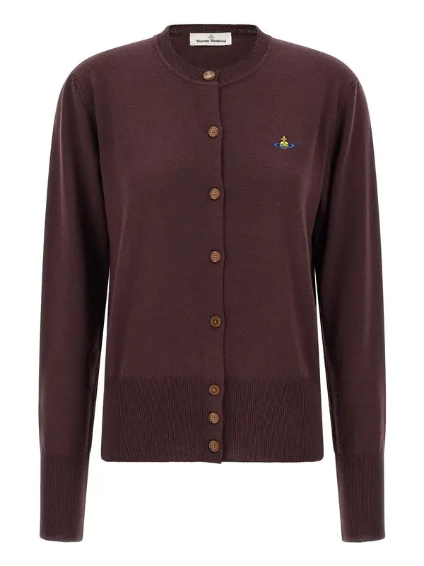 VIVIENNE WESTWOOD Bea' Cardigan - Bordeaux