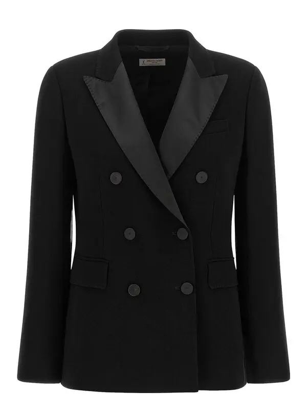 Alberto Biani Double-breasted Blazer - Black
