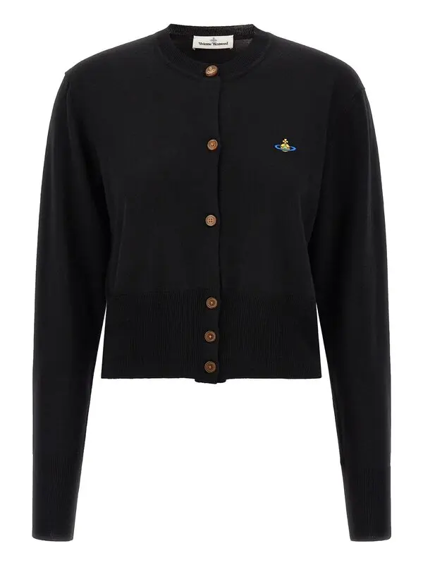 VIVIENNE WESTWOOD Bea Cropped' Cardigan - Black