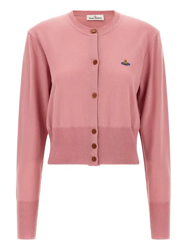 VIVIENNE WESTWOOD Bea Cropped' Cardigan - Pink