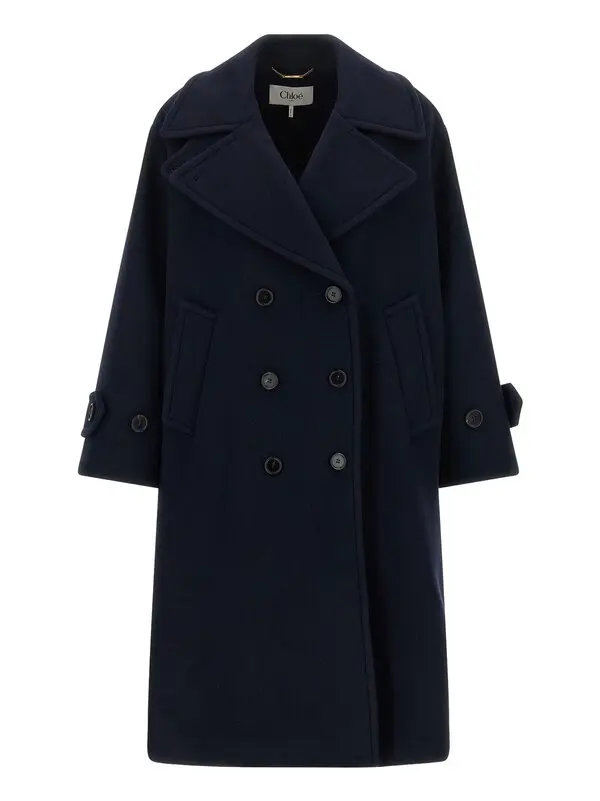 Chloé Double-breasted Coat - Blue