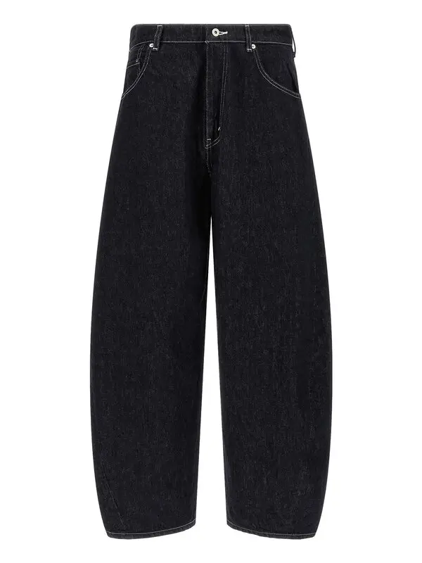 COMME DES GARҪONS HOMME Contrast Stitching Jeans - Blue
