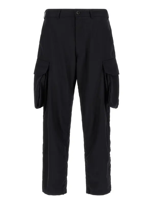 Comme Des Garçons Pinstriped Cargo Pants - Blue