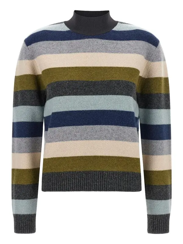 Tory Burch Striped Wool Sweater - Multi