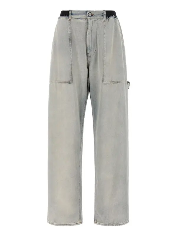 MAISON MARGIELA Numeric Signature Jeans - Light Blue