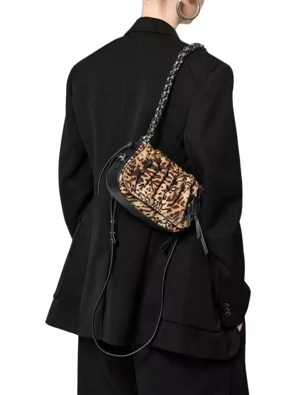 Isabel Marant Étoile Bolton Leopard-print Shoulder Bag - Brown