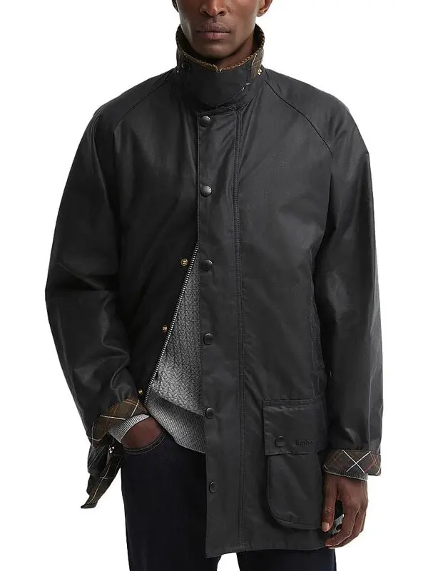 Barbour Icons Beaufort Cotton Wax Jacket - Navy