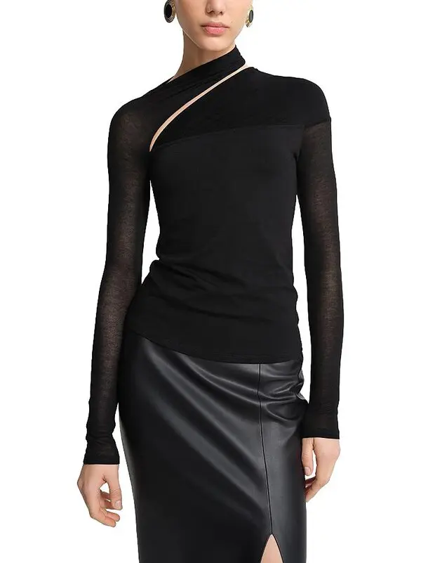 MARCELLA Zola Long Sleeve Top - Black