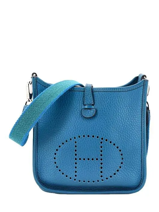 Hermès Tpm Evelyne Bag Gen Iii Clemence - Blue