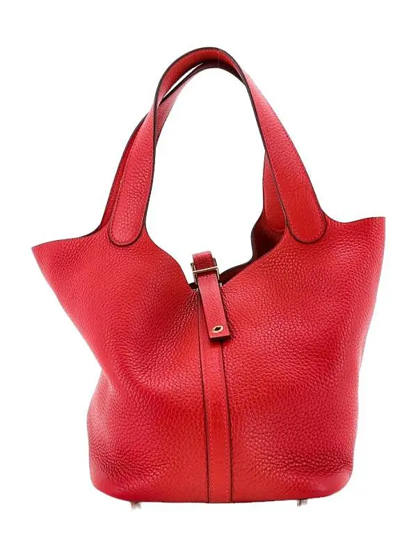 Hermès Mm Picotin Lock Bag Clemence - Red