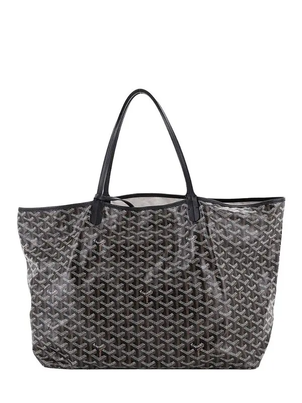 Goyard Gm Saint Louis Tote Coated Canvas - Black