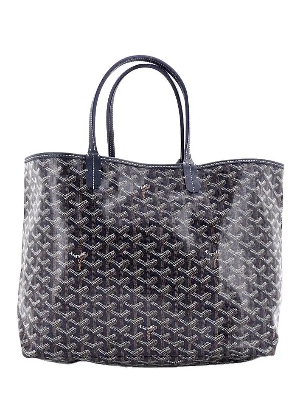 Goyard Pm Saint Louis Tote Coated Canvas - Blue