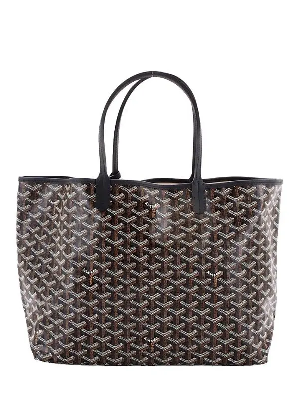 Goyard Pm Saint Louis Tote Coated Canvas - Black