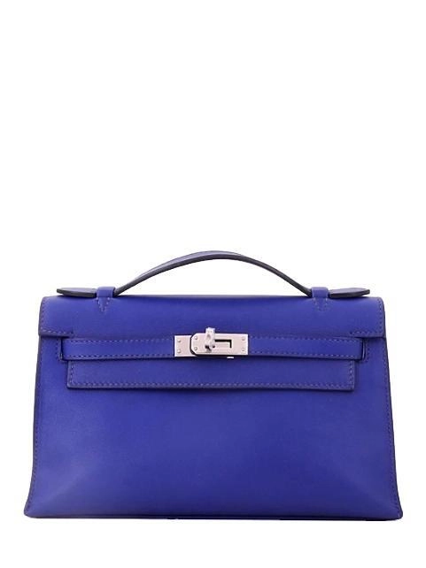 Hermès Kelly Pochette Swift - Blue