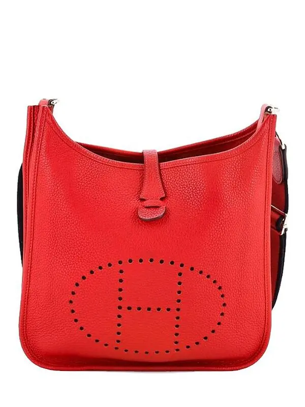 Hermès Pm Evelyne Bag Gen Iii Clemence - Red