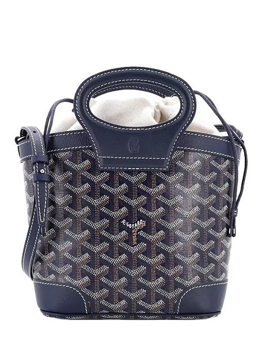 Goyard Mini Beluga Bag Coated Canvas - Blue