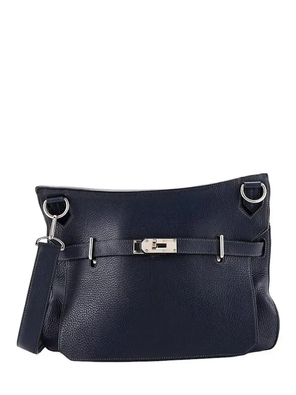 Hermès 34 Jypsiere Bag Clemence - Blue