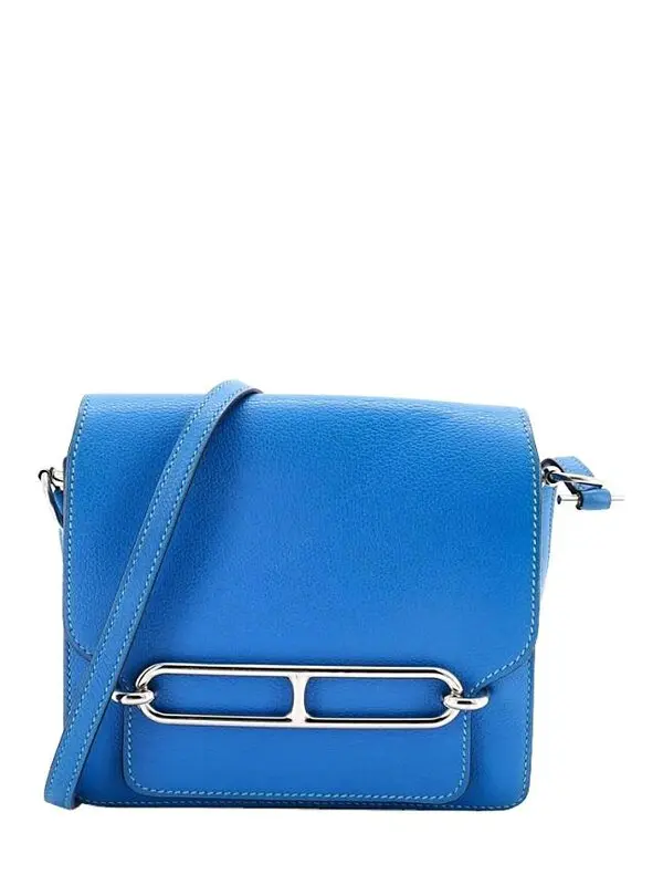 Hermès 18 Roulis Bag Evercolor - Blue