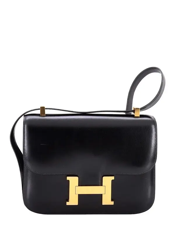 Hermès 24 Constance Bag Box Calf - Black