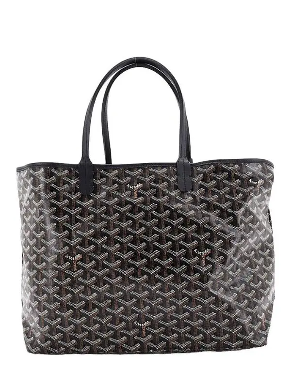 Goyard Pm Saint Louis Tote Coated Canvas - Black
