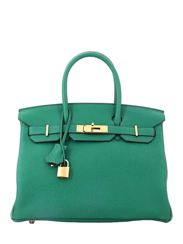Hermès Birkin 30 Togo Leather Tote - Vert Vertigo
