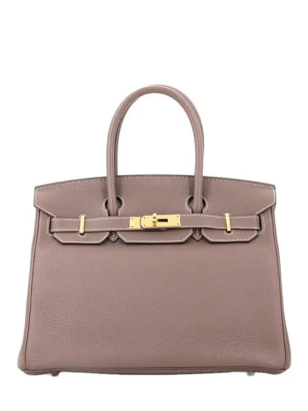 Hermès Birkin 30 Togo Leather Satchel - Etoupe