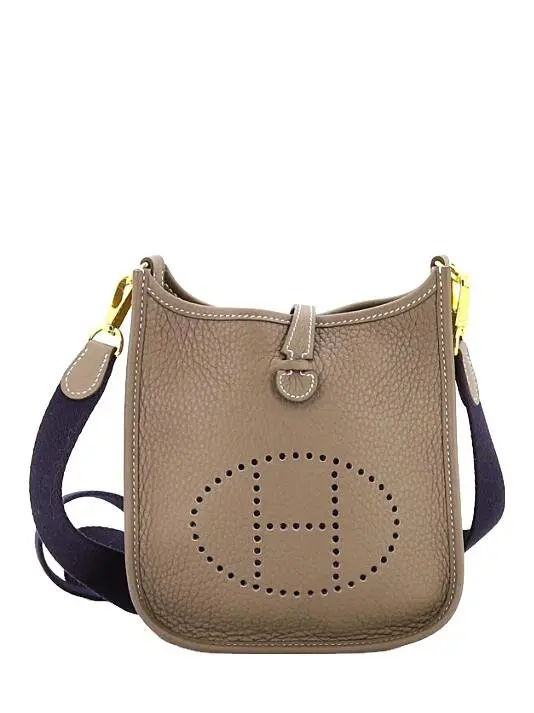 Hermès Tpm Evelyne Bag Gen Iii Clemence - Gray