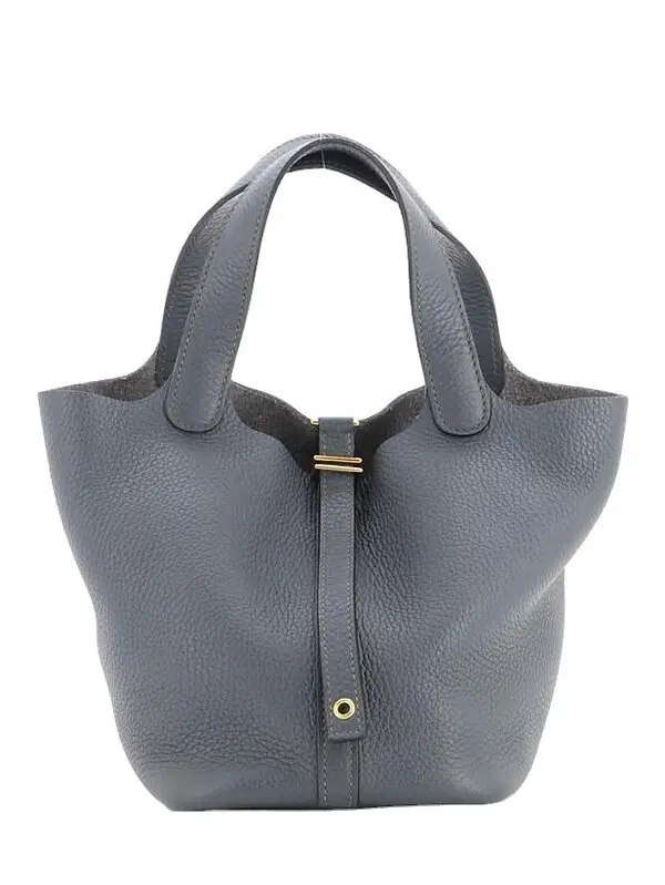 Hermès Pm Picotin Lock Bag Clemence - Blue