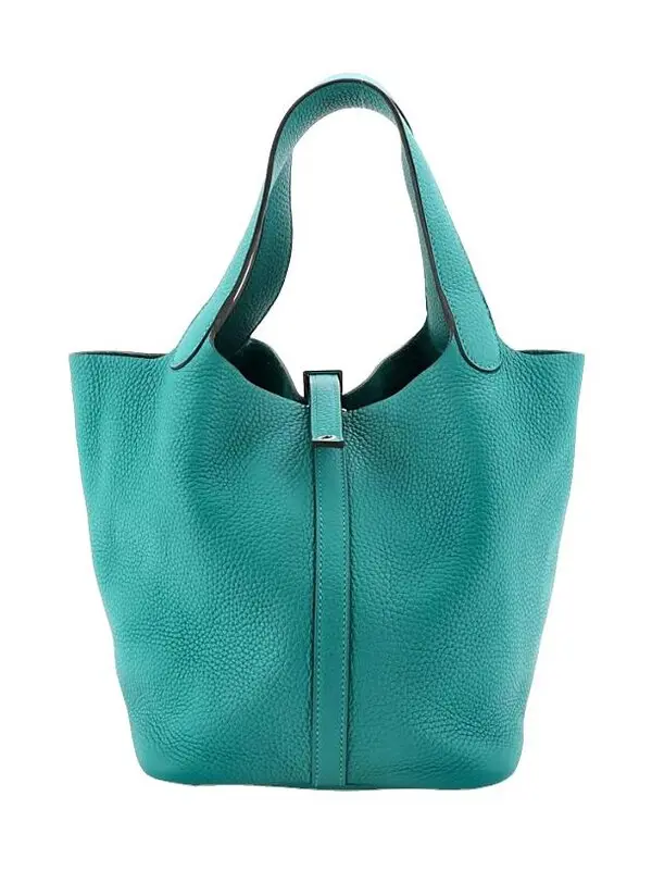 Hermès Mm Picotin Lock Bag Clemence - Blue
