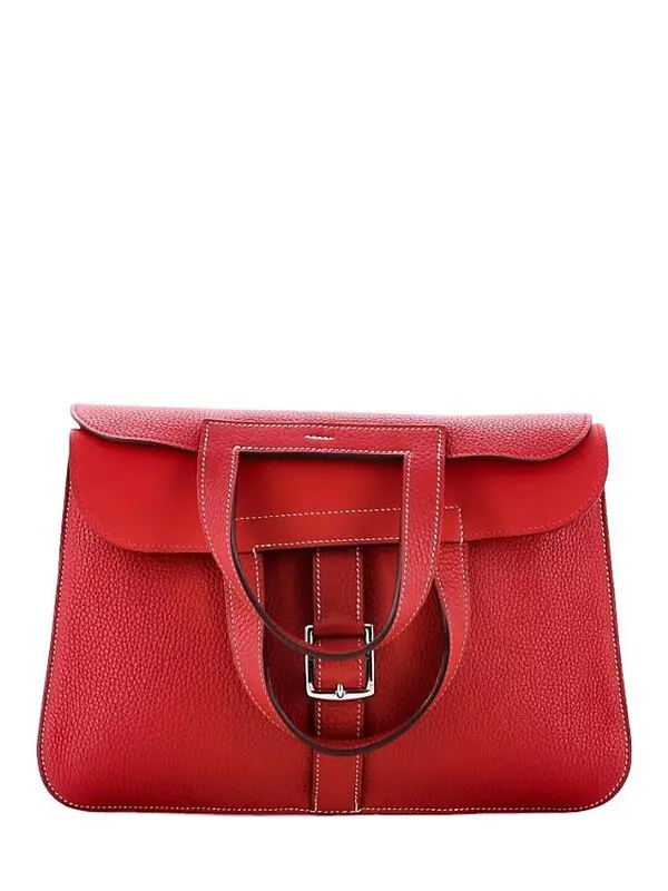 Hermès 31 Halzan Bag Clemence - Red