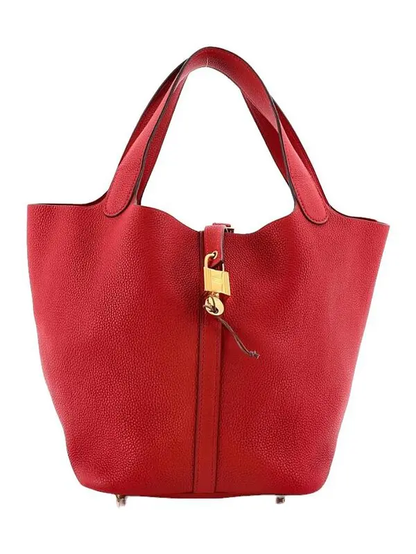 Hermès Mm Picotin Lock Bag Maurice - Red