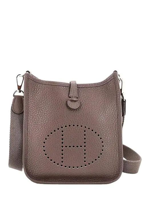 Hermès Tpm Evelyne Bag Gen Iii Clemence - Gray