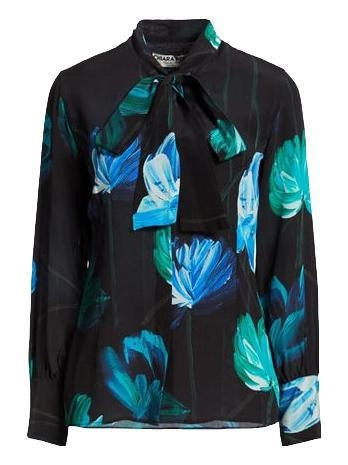 Chiara Boni La Petite Robe Shirt Size Silk - Black