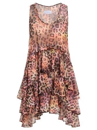 GAELLE PARIS Mini Dress Size Polyester - Camel