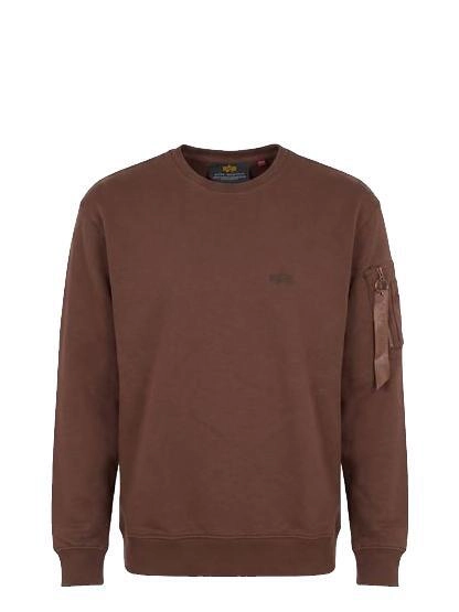 Alpha Industries Sweatshirt Size Cotton, Polyester - Brown