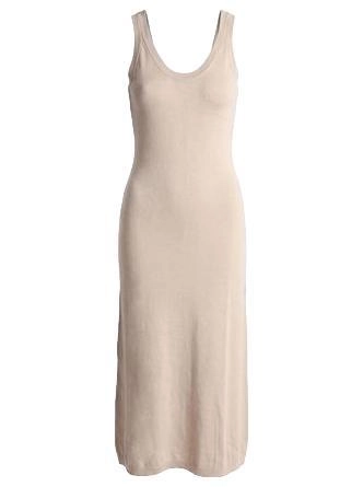 Brunello Cucinelli Midi Dress Size Cashmere - Beige