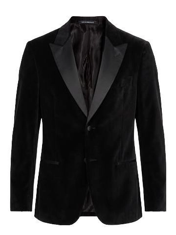 Emporio Armani Blazer Size Polyester - Black