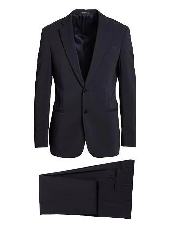 Emporio Armani Suit Size Viscose, Elastane - Navy