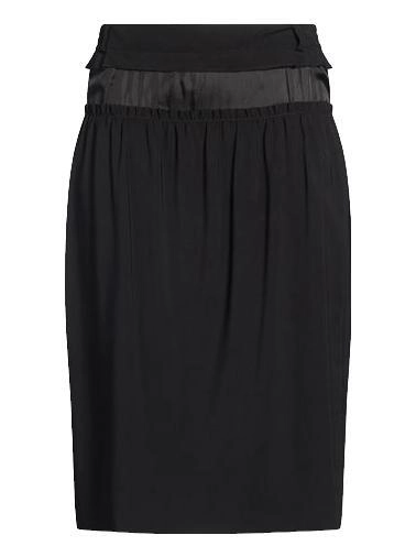 MAISON MARGIELA Midi Skirt Size Polyester, Elastane - Black