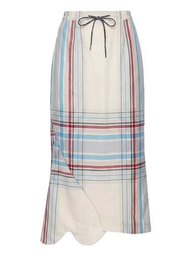 VIVIENNE WESTWOOD Maxi Skirt Cream Size Virgin Wool - White