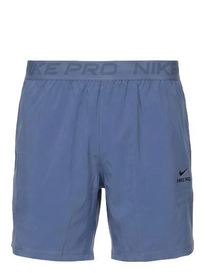 Nike Shorts & Bermuda Shorts Slate Size Polyester, Elastane - Blue