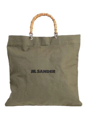 JIL SANDER Handbag Military Textile Fibers, Calfskin - Green