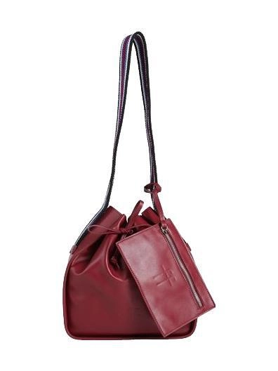 FORTE_FORTE Shoulder Bag Leather - Red