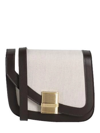 FERRAGAMO Cross-body Bag Leather, Textile Fibers - Brown