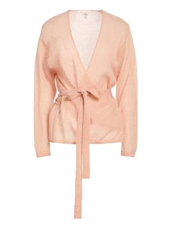 Crossley Wrap Cardigans Size Mohair Wool, Virgin Wool, Polyester - Blush