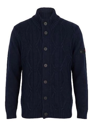 Peuterey Cardigan Size Wool, Polyamide - Navy