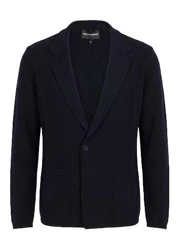 Emporio Armani Cardigan Size Virgin Wool, Cotton - Blue