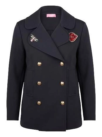 LA FILLE DES FLEURS Overcoat & Trench Coat Size Polyamide, Elastane - Black